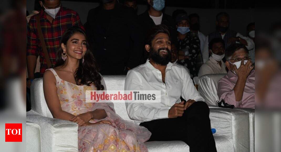 Spotted: Allu Arjun, Pooja Hegde, Sushanth A and the cast of Ala Vaikunthapurramuloo celebrate ...