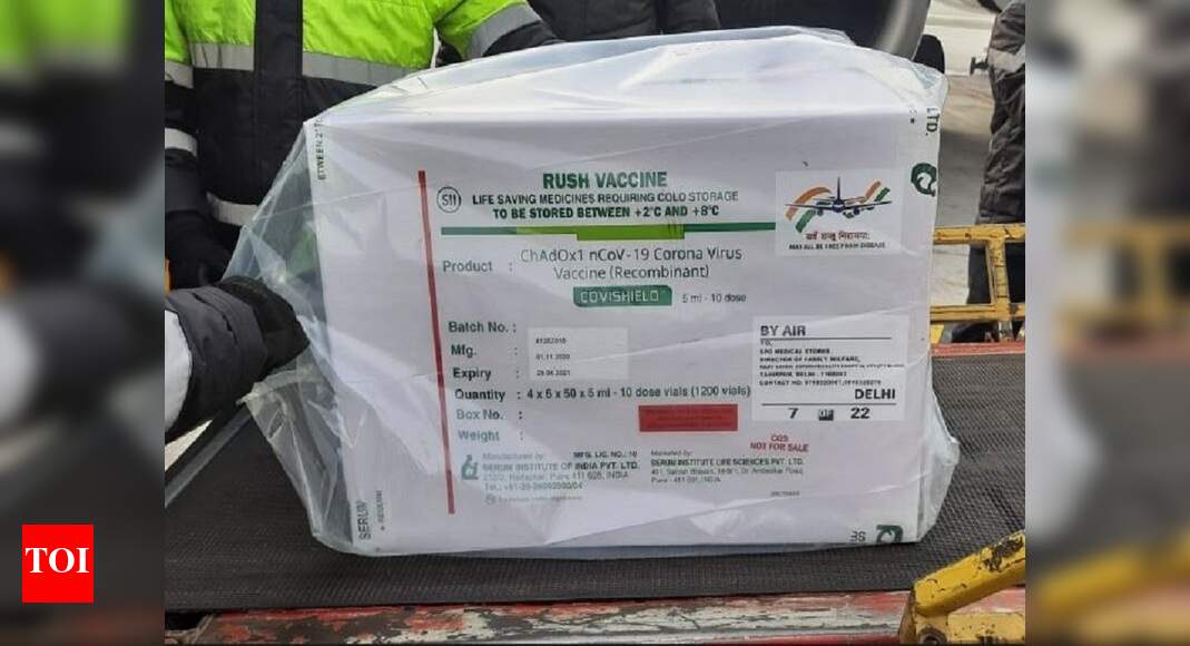 Covid 19 vaccine India: First flight with Covishield vaccines leaves ...