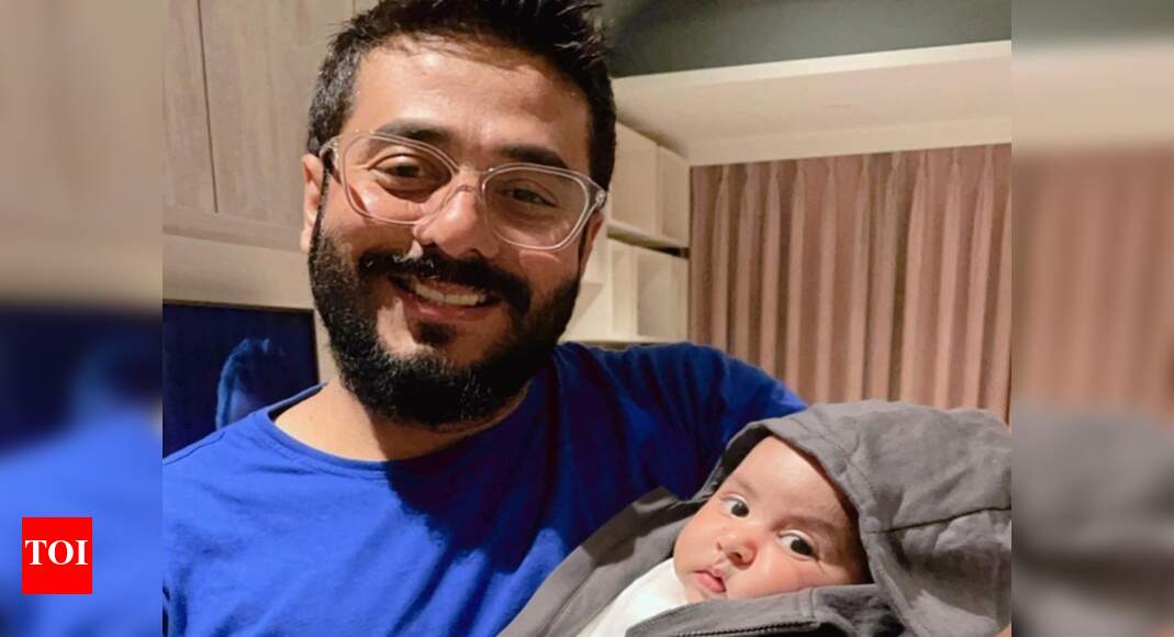 These pics of Raj Chakraborty with baby boy Yuvaan are too cute to be ...