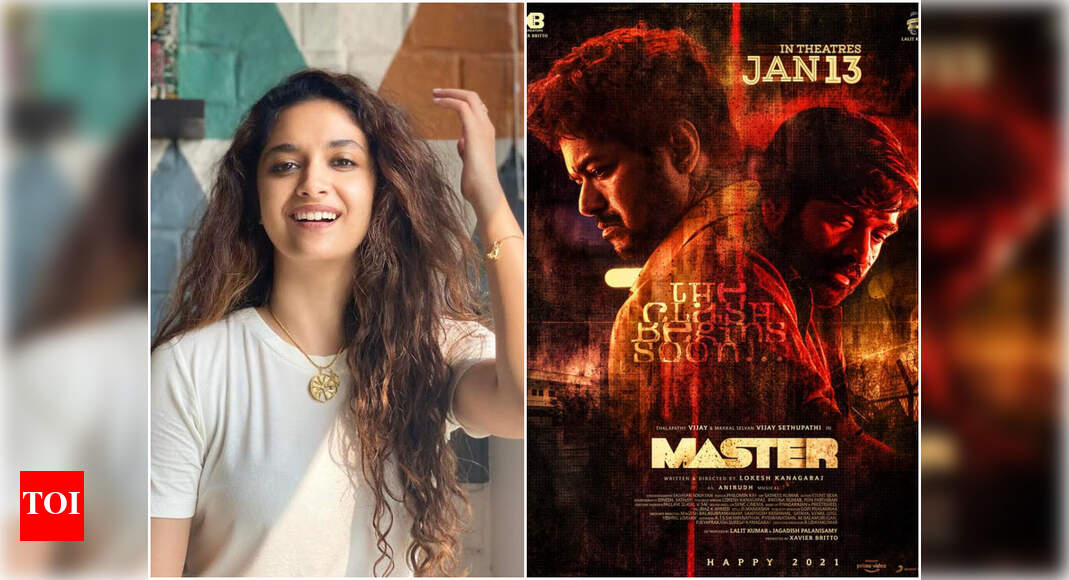 A Vijay fan and actress Keerthy Suresh watches Master FDFS | Malayalam ...