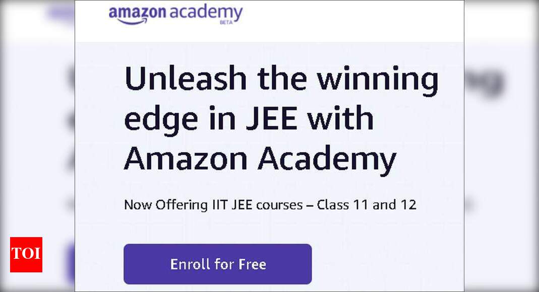 'Amazon Academy' launched to aid students with JEE preparations - Times ...