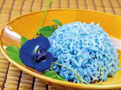 Blue rice is the latest craze that is Insta-worthy too! - Times of India