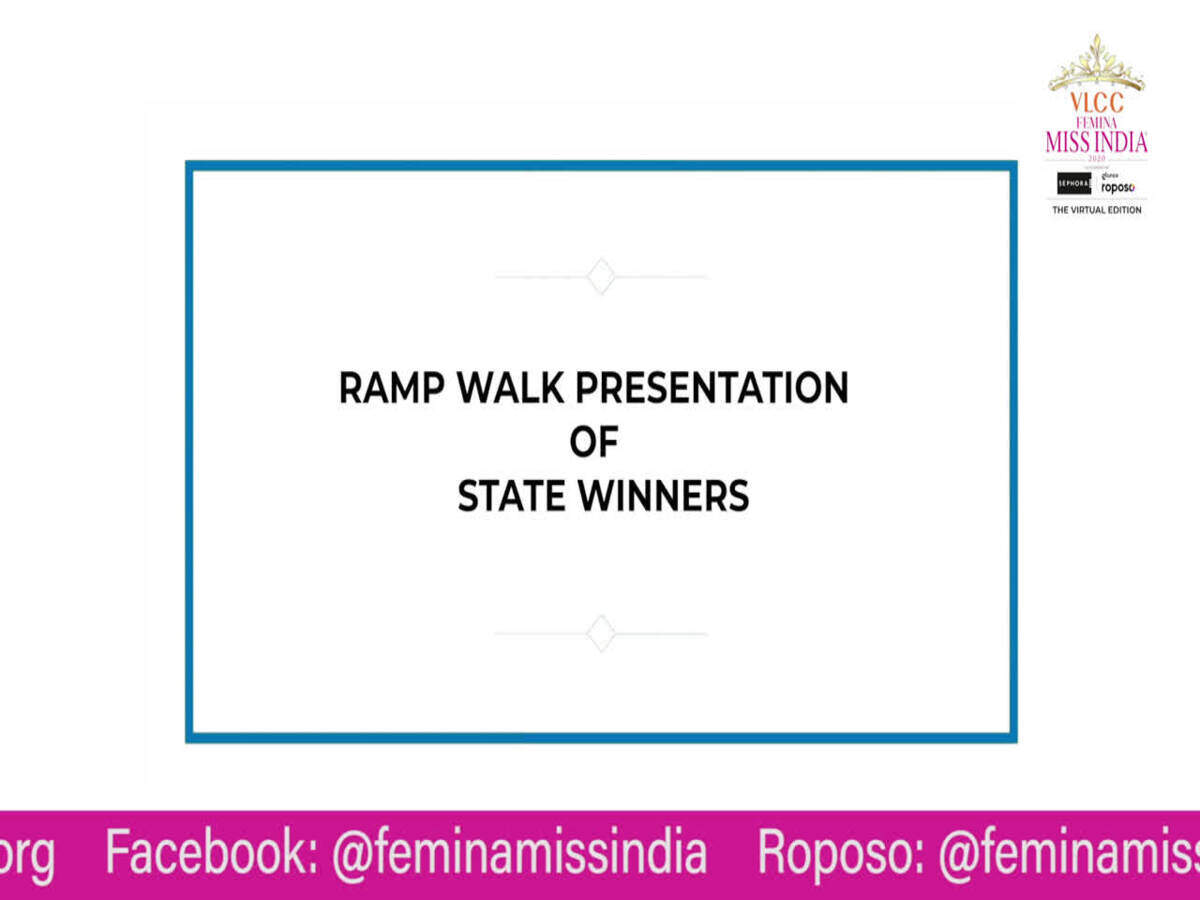 Time Miss Ramp Walk Sub Contest of VLCC Femina Miss India 2020