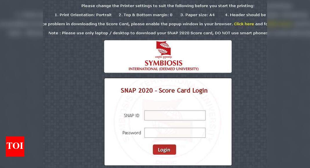 SNAP 2020 Result announced: How to participate in GE-PIWAT? - Times of ...