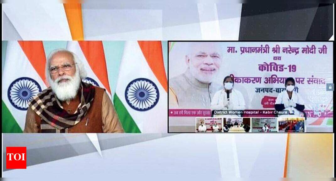 Narendra Modi talks to Kashi recipients, seeks to dispel fears on Covid ...