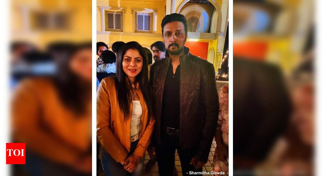 Sharmitha Gowda had a fan moment with Kichcha Sudeep - Times of India