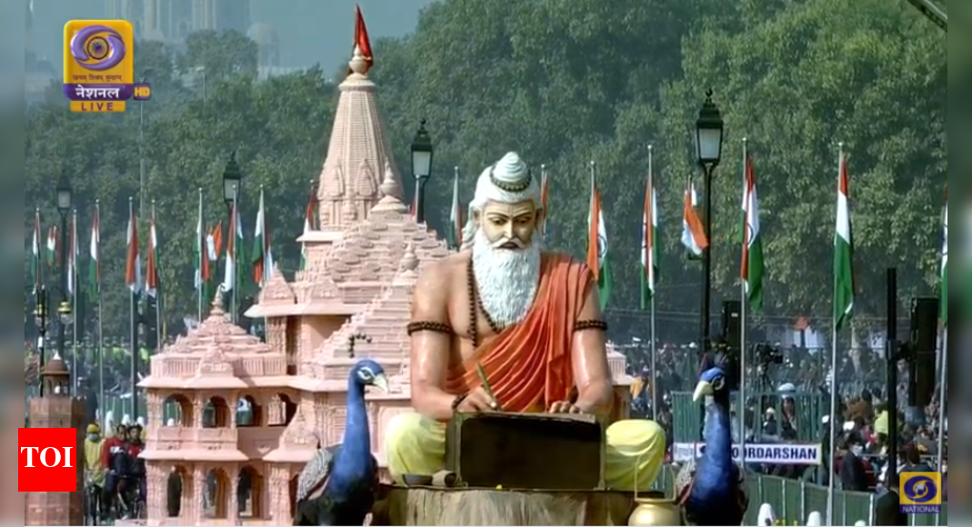 Republic Day parade: UP tableau displays Ayodhya's Ram temple | India ...