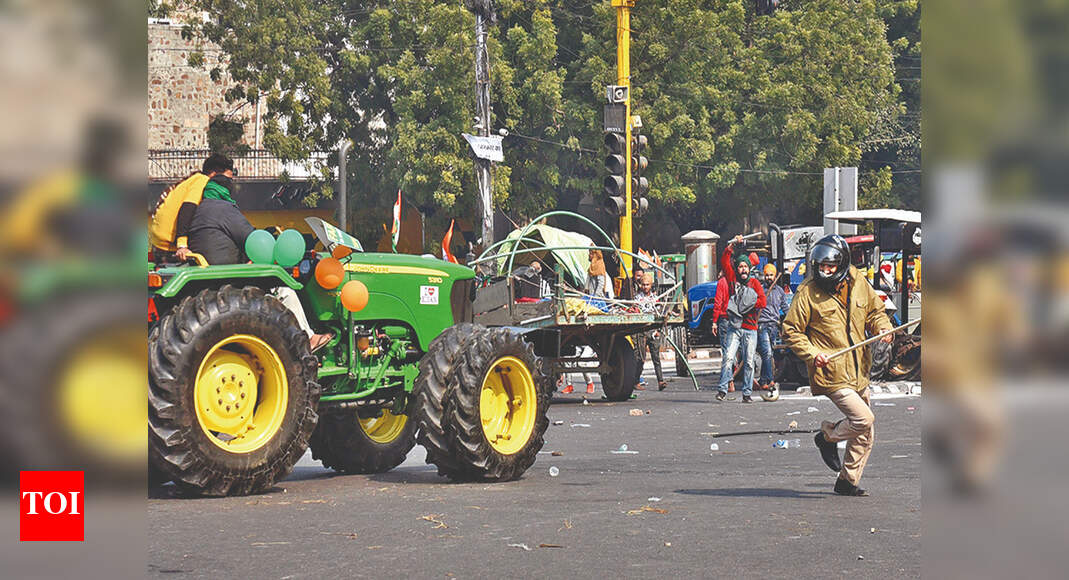 Tractor rally: Unlikely weapon of mass destruction | Delhi News - Times ...