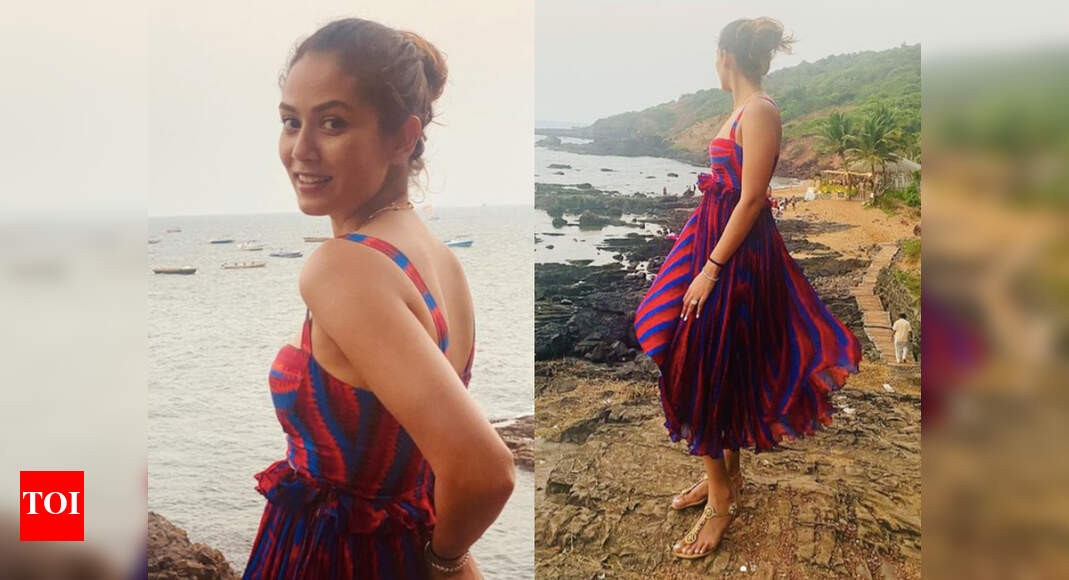 Mira Rajput Kapoor's by the beach bustier and skirt look is so gorgeous ...