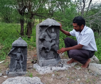 Abandoned 16th century hero stones found in Tamil Nadu’s Virudhunagar ...