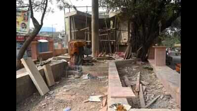 Opened 2 years ago, selfie point near Ram Nagar Sq in a shambles ...