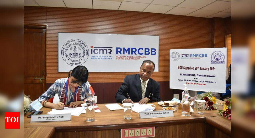 FM University inks MoU with ICMR-RMRC for research - Times of India