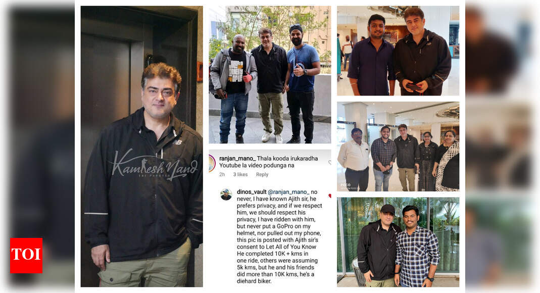 Fans click photos with Ajith; the pictures go viral online | Tamil ...