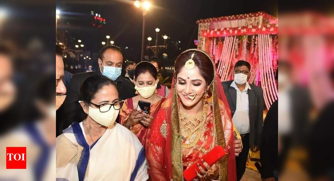 West Bengal CM Mamata Banerjee attends TV actors Neel Bhattacharya and ...