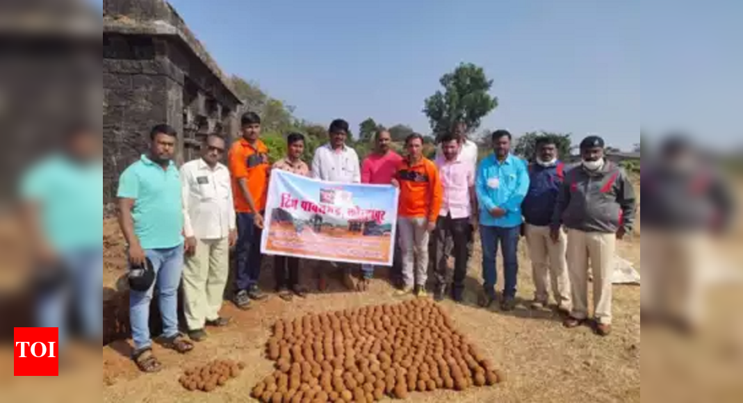Maharashtra: 406 Chhatrapati-era cannonballs dug up in Pavangad Fort ...