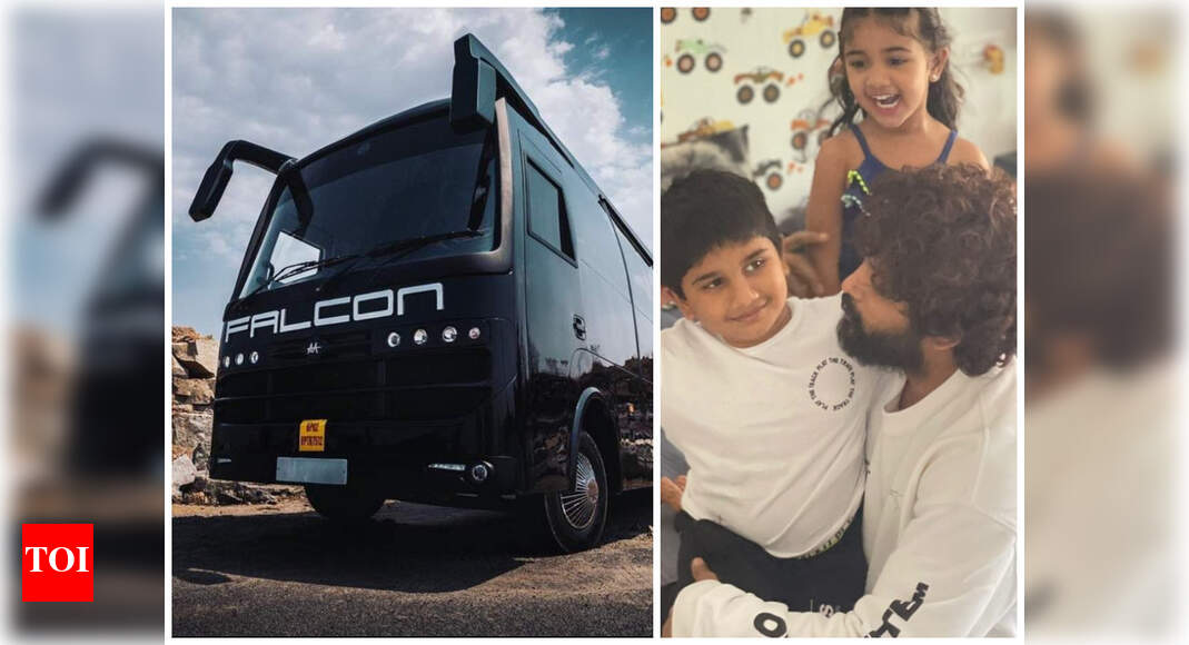 Allu Arjun's vanity van Falcon meets with an accident while returning ...