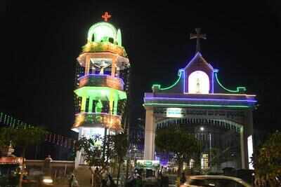 Gunadala shrine ready for Mother Mary fest | Vijayawada News - Times of ...
