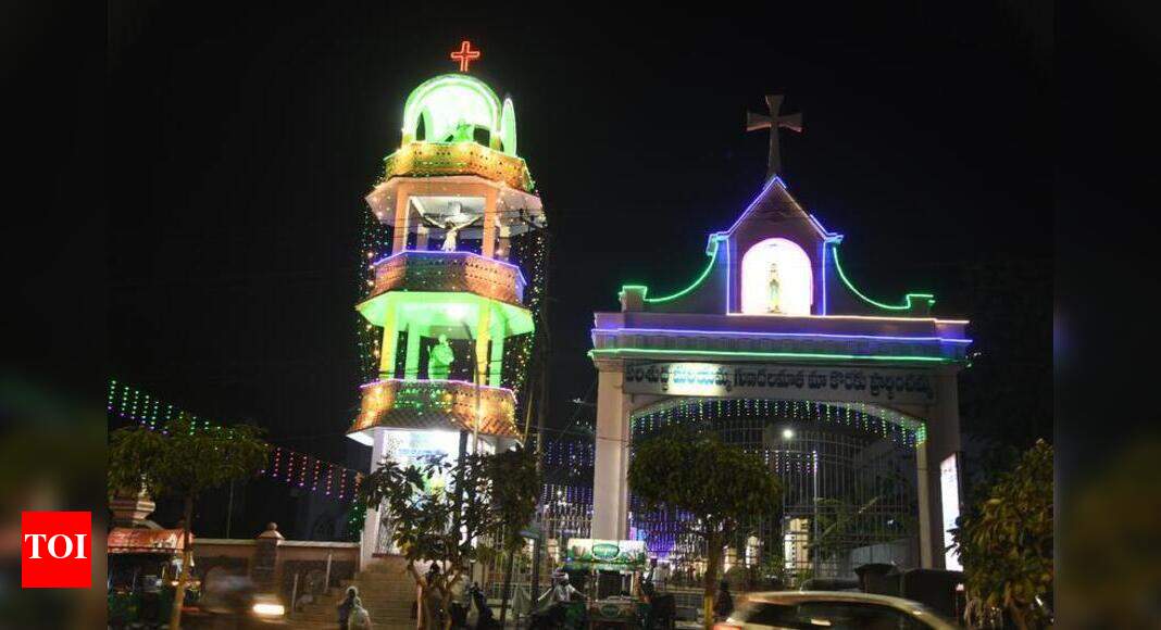 Gunadala shrine ready for Mother Mary fest | Vijayawada News - Times of ...