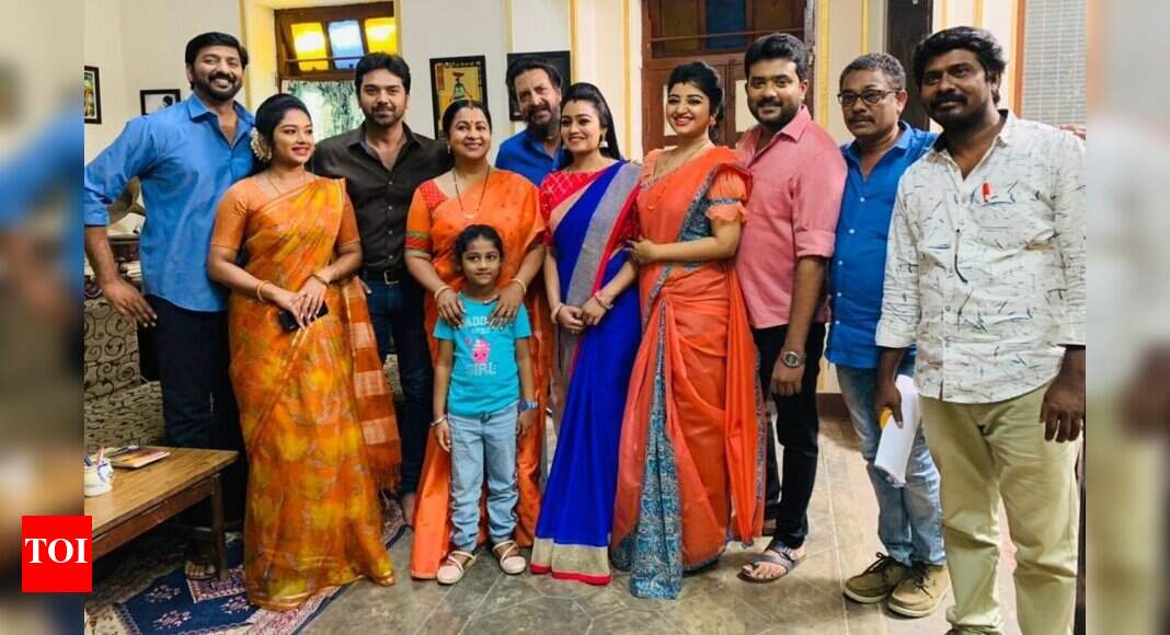 Radikaa bids adieu to Chithi 2 and mega serials - Times of India