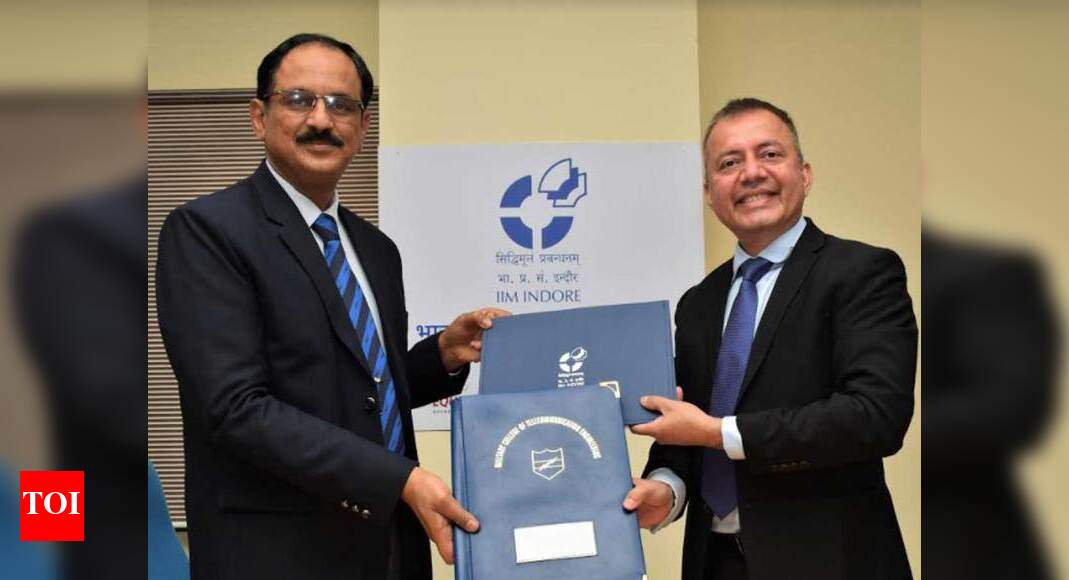 IIM Indore signs MoU with MCTE, Mhow - Times of India