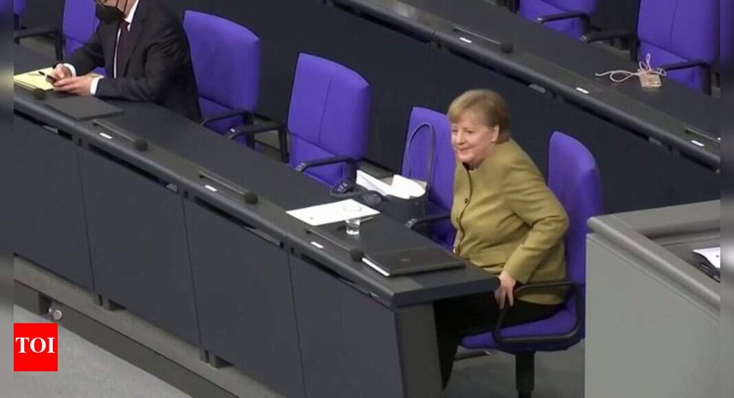 Angela Merkel panics as she forgets her face mask, video goes viral ...