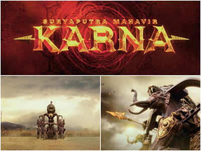 RS Vimal unveils the magnificent title logo of 'Suryaputra Mahavir Karna' | Malayalam Movie News ...