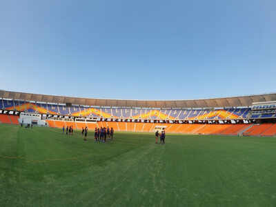 India vs England: Floodlights at Motera Stadium programmed to help ...