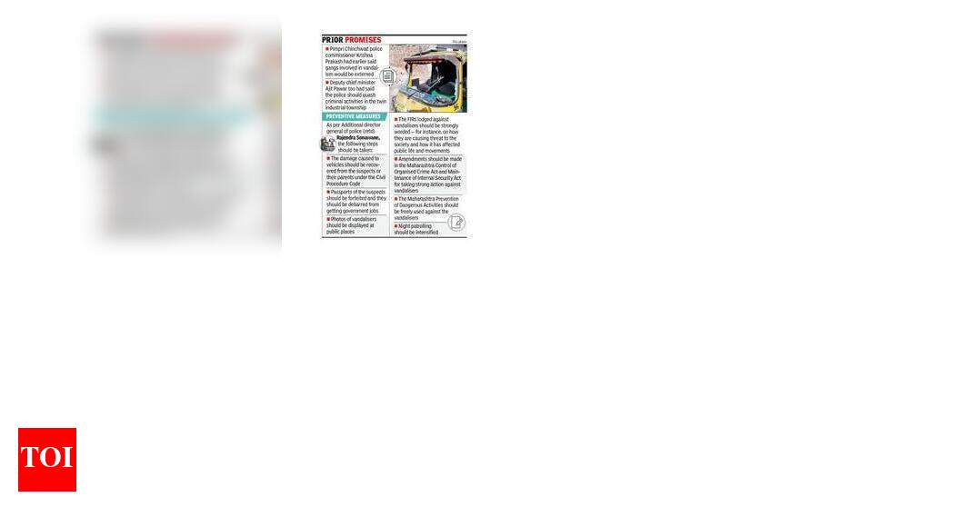 Pune: Vehicle vandalism continues despite strict police warning | Pune ...