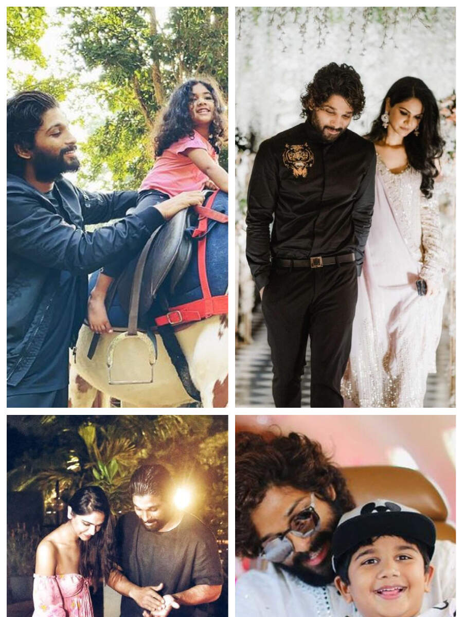 Allu Arjun's beautiful moments with family | Times of India