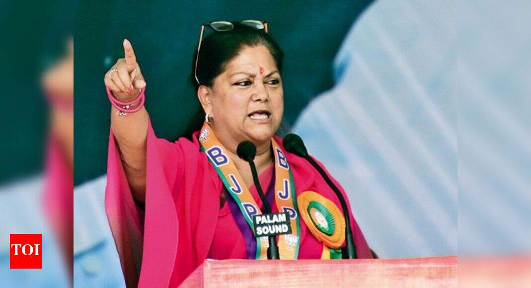 Vasundhara Raje begins 2-day tour of Rajasthan's Bharatpur | Jaipur ...