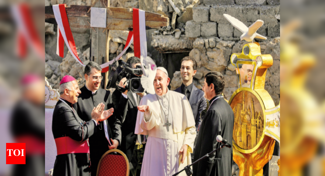 Peace is more powerful than war, Pope tells IS-ravaged Mosul - Times of ...
