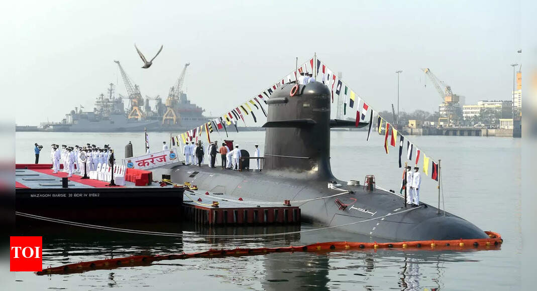 Scorpene-class submarine INS Karanj commissioned into Indian Navy ...