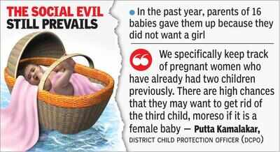 New-born girls still face gender bias | Hyderabad News - Times of India