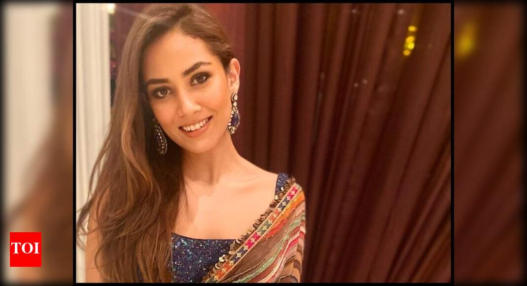 Mira Rajput looks breathtakingly beautiful in a multi-coloured saree ...