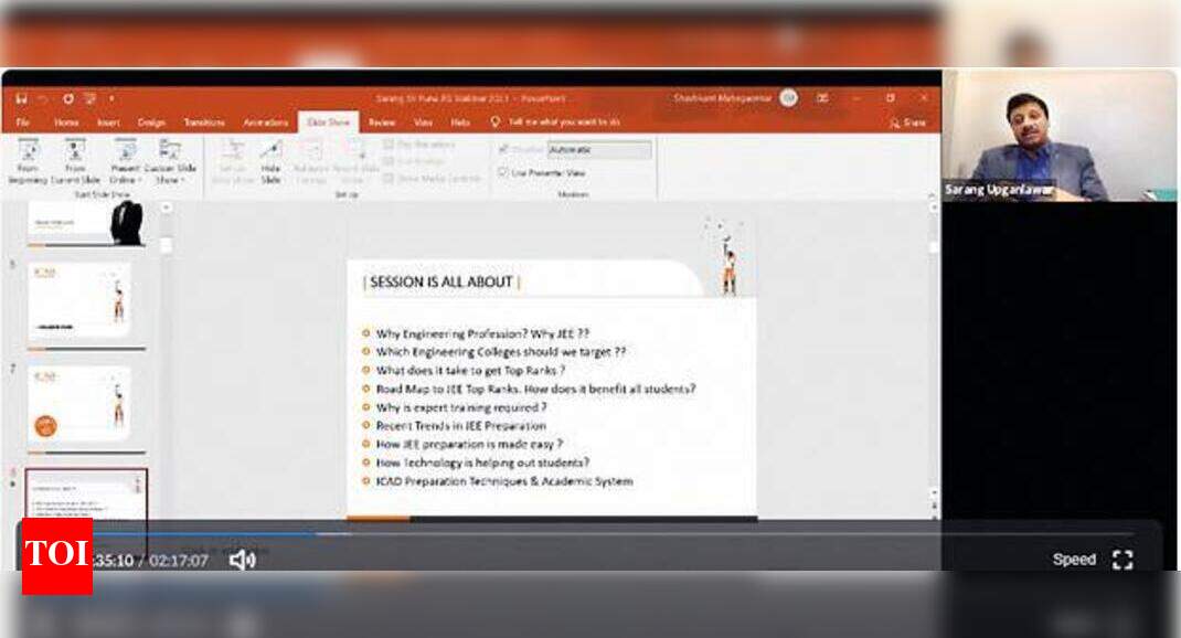 500 JEE aspirants attend webinar held by ICAD School of Learning, Pune ...