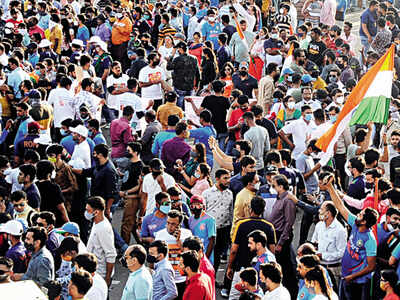 Finally, crowd control to curb surging Covid-19 in Ahmedabad ...