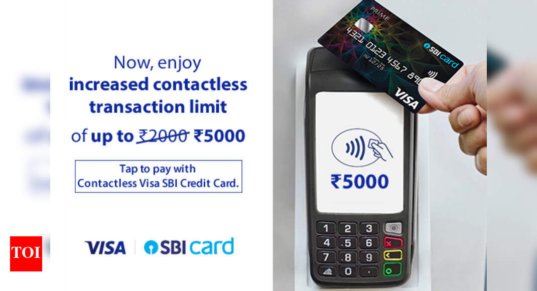 Enjoy Enhanced contactless payment convenience of Contactless Visa SBI ...
