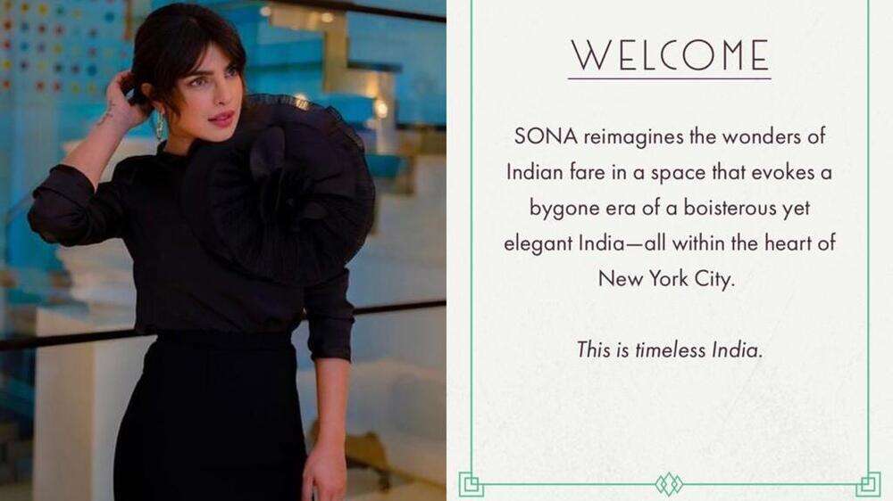 Take a look at Priyanka Chopra’s restaurant ‘Sona’ | The Times of India