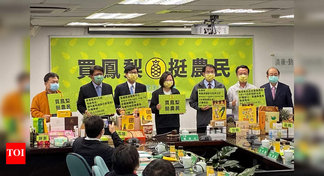 China ban sours Taiwan's 'freedom pineapple' harvest - Times of India