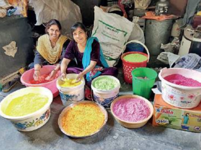 When waste flowers into a riot of colours in Delhi | Delhi News - Times ...