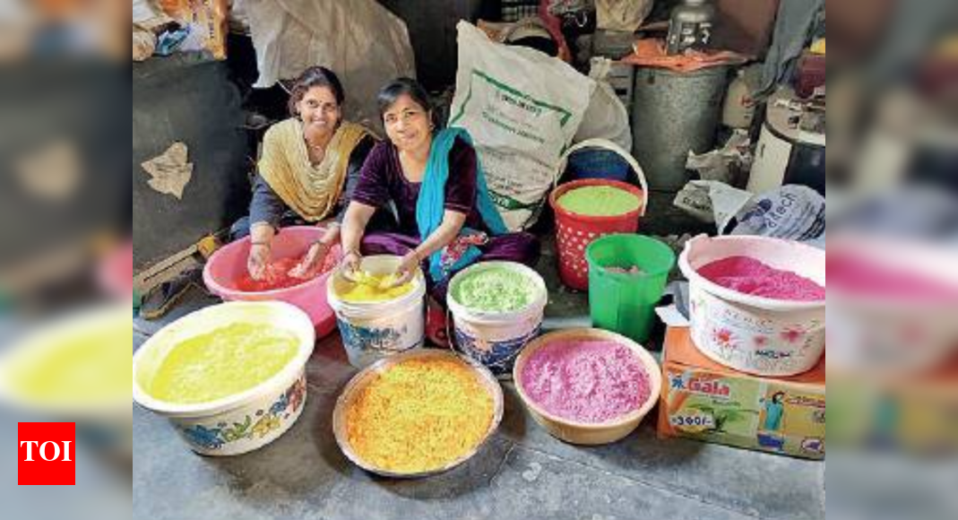 When waste flowers into a riot of colours in Delhi | Delhi News - Times ...
