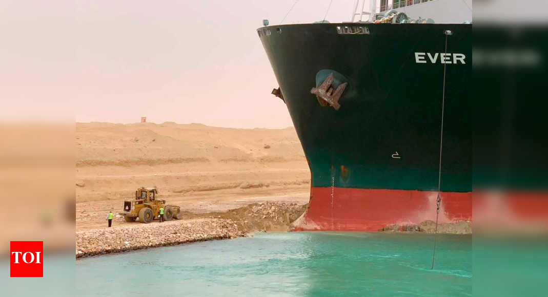 Explainer: What we know about a ship blocking the Suez Canal - Times of ...