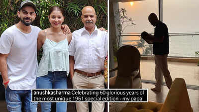 Anushka Sharma shares an endearing photo of her dad and Vamika on his ...