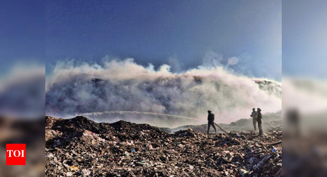 Dumping ground fire smoke covers Chandigarh’s south and north ...