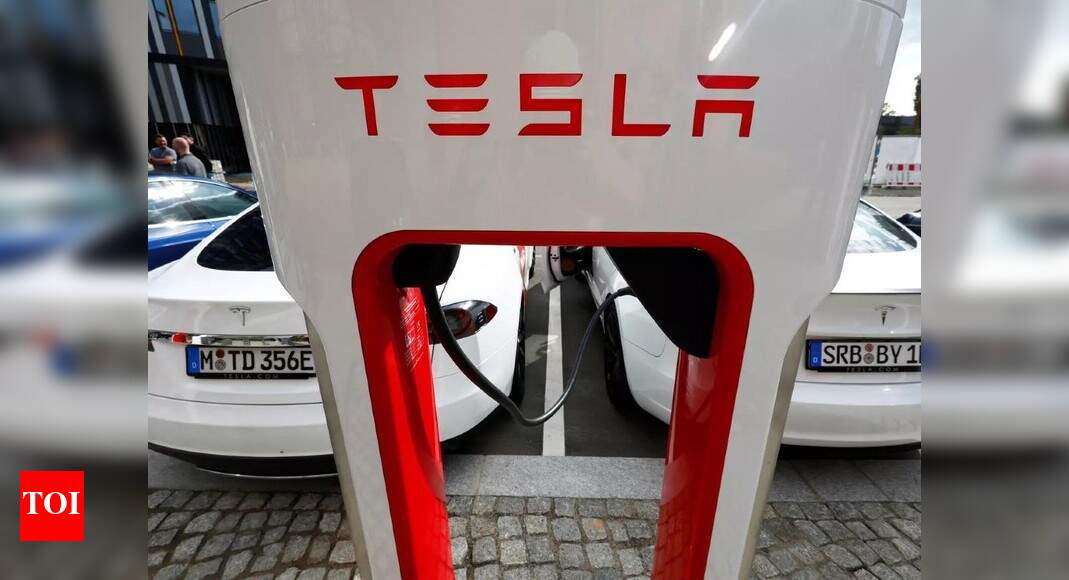 Tesla posts record deliveries in first quarter, beats estimates - Times ...