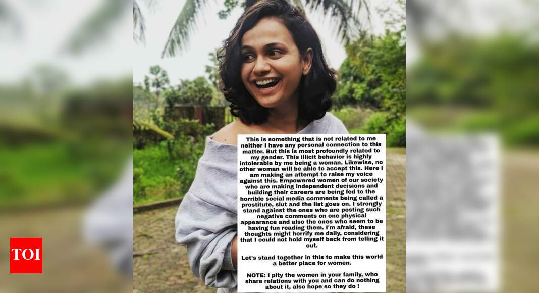 Sheetal Shetty raises her voice against body shaming | Kannada Movie News - Times of India