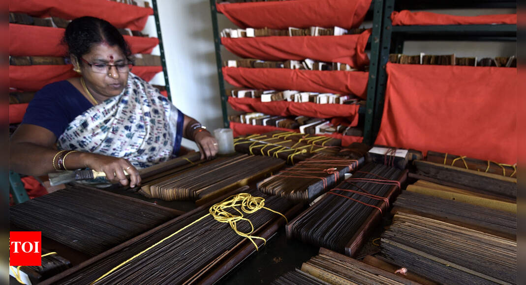 Library trying to preserve 900-year-old scripts | India News - Times of ...
