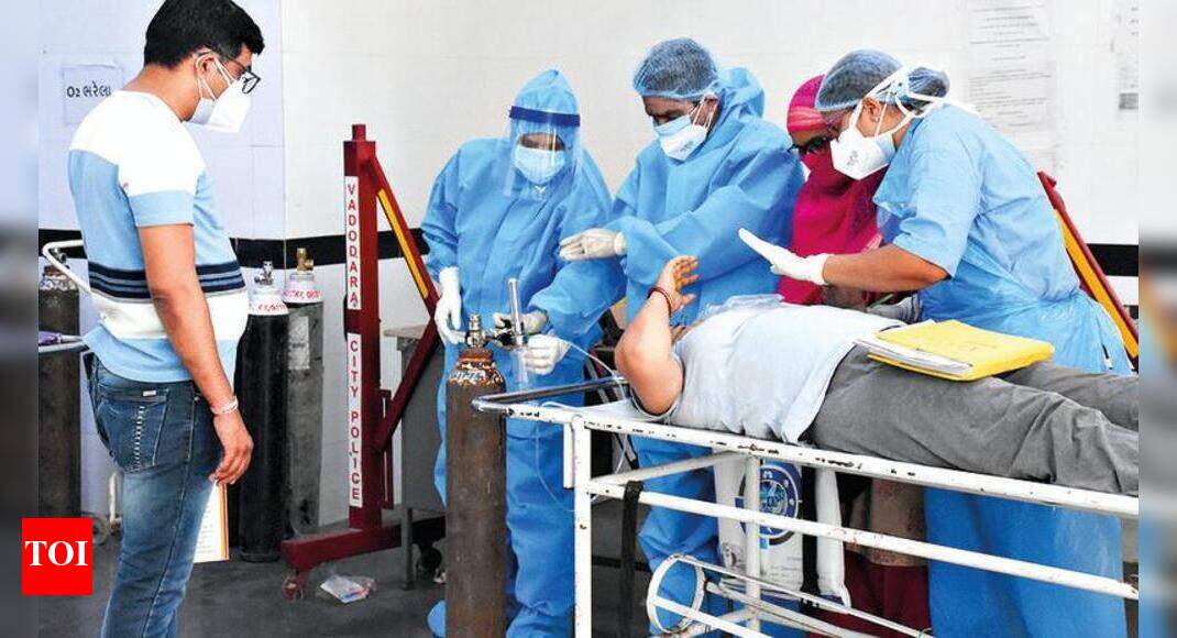 Treatment in lobbies, triage areas | Vadodara News - Times of India