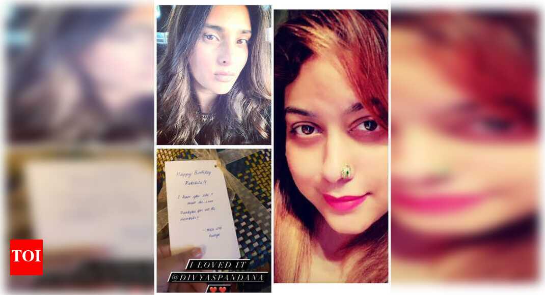 Ramya sends a thoughtful birthday gift to Rakshitha Prem | Kannada ...