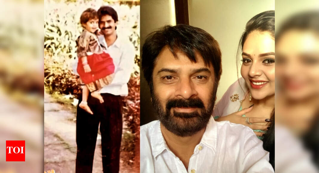 Sreemukhi wishes father Ramkishan on his birthday with an adorable ...